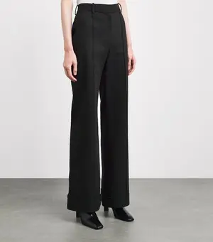 Adam Lippes Deeda Denim Tailored Trousers