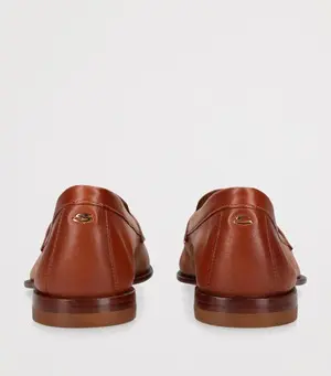 Santoni Leather Famed Loafers