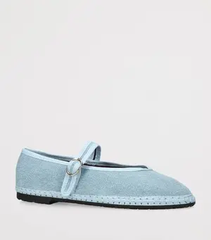 FLABELUS Pierre Denim Mary Janes - Blue
