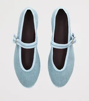 FLABELUS Pierre Denim Mary Janes - Blue