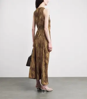 RETORI Silk Grass Waves Maxi Dress