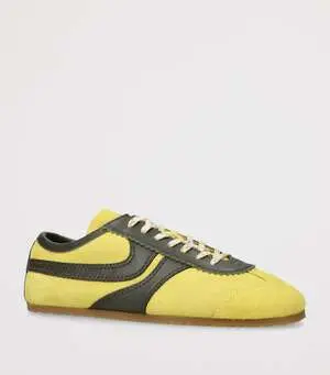 Dries Van Noten Suede Dustin Sneakers - Yellow