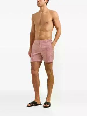 Orlebar Brown Bulldog Striped Swim Shorts - Red