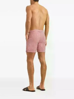 Orlebar Brown Bulldog Striped Swim Shorts - Red