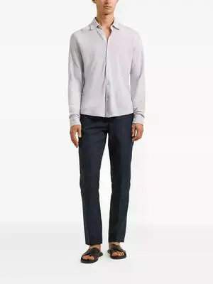 Orlebar Brown Giles Pique Shirt - Blue