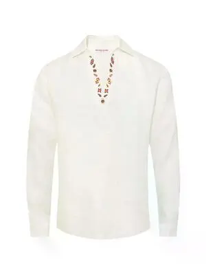 Orlebar Brown Ridley Embroidery Shirt - Neutrals