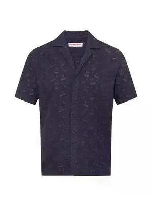 Orlebar Brown Maitan Broderie Shirt - Blue