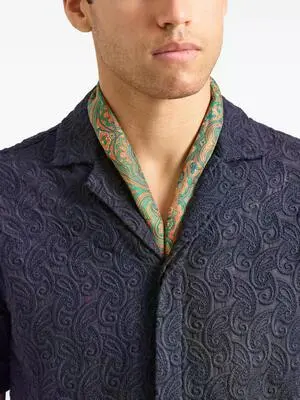 Orlebar Brown Maitan Broderie Shirt - Blue