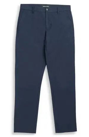 Rodd & Gunn Flat Front Stretch Cotton Suit Pants - Navy