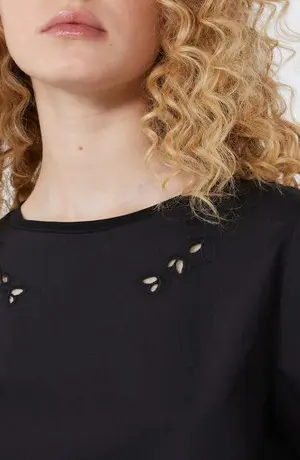 Max Mara Targa Eyelet Crop Top