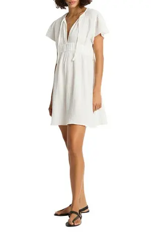 SEA LEVEL Cotton Cover-up Dress