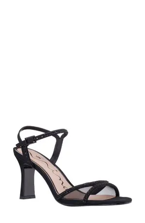 Nina Ankle Strap Sandal - Black
