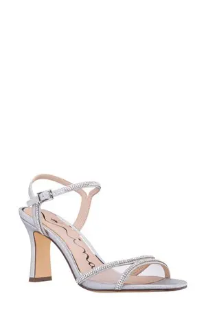 Nina Ankle Strap Sandal - Silver
