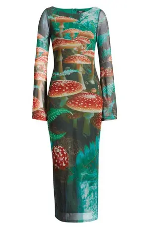 DRESSED IN LALA Long Sleeve Maxi Dress