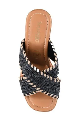Seychelles Encore Platform Slide Sandal - Black