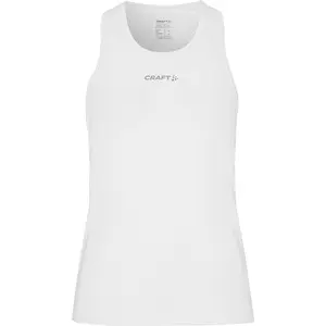 CRAFT Essence Perforated Jersey Racerback Tank - White