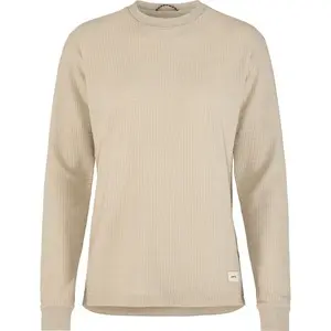 CRAFT Waffle Knit Long Sleeve T-shirt - Plaster