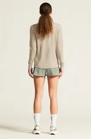 CRAFT Waffle Knit Long Sleeve T-shirt - Plaster