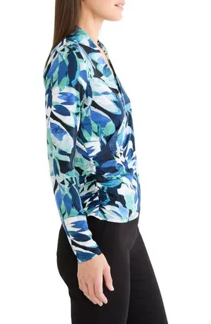 NIC+ZOE Giverny Knit Faux Wrap Top