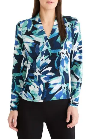 NIC+ZOE Giverny Knit Faux Wrap Top