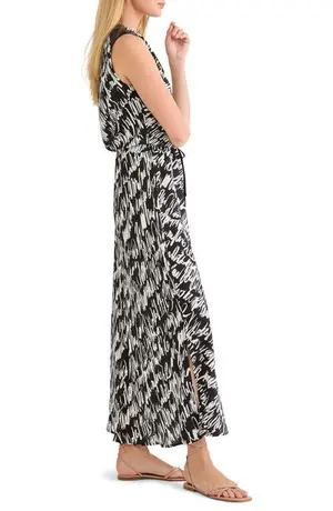 NIC+ZOE Margot Cursive Print A-line Dress
