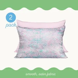 TURBIE TWIST 2 Pack Double Sided Satin Pillowcase Set