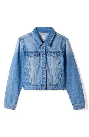 Guess Lola Crop Denim Trucker Jacket