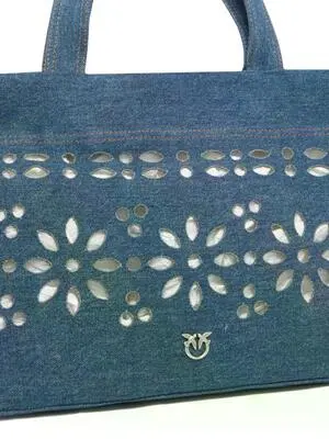 Pinko Floral Cut-out Tote Bag