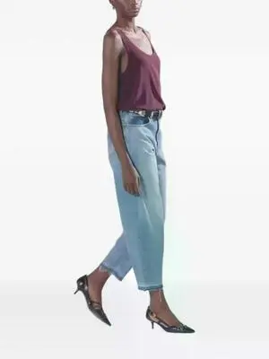 Pinko V-neck Silk Top