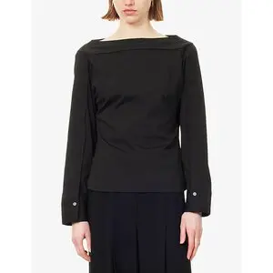 Theory Open-sleeve Boatneck Top