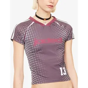 JADED LONDON Graphic-pattern Stretch-jersey Top - Multi