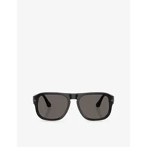 Persol Po3310s Pillow-frame Sunglasses - Black