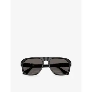Persol Po3310s Pillow-frame Sunglasses - Black