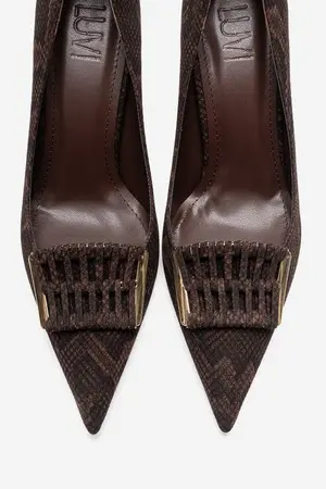 PROLOGUE SHOES Guerni Stiletto Pumps - Brown