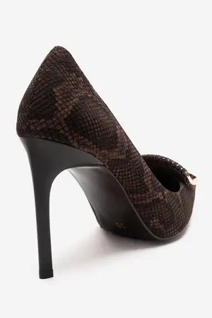 PROLOGUE SHOES Guerni Stiletto Pumps - Brown