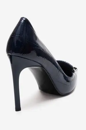 PROLOGUE SHOES Guerni Stiletto Pumps - Navy Print