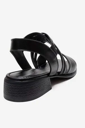 FOREVER & ALWAYS SHOES Livello Leather Multi Strap Sandal