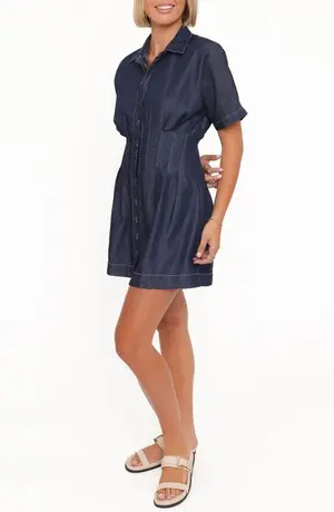 PETAL & PUP Davine Mini Shirtdress