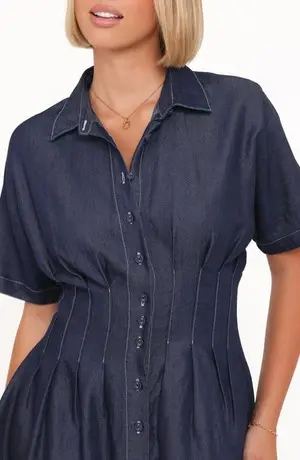PETAL & PUP Davine Mini Shirtdress
