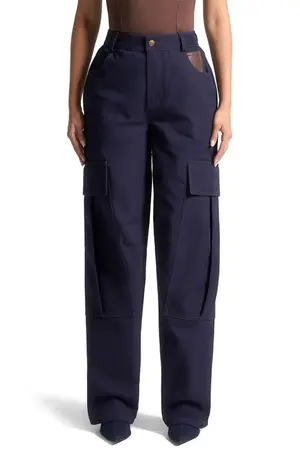 Manière De Voir High-rise Drill Cargo Trousers