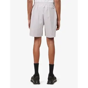On Brand-print Stretch-woven Shorts - Alloy