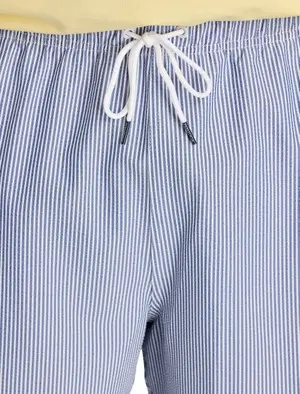 NAUTICA Big & Tall Seersucker Swim Trunks - Windsurf Blue