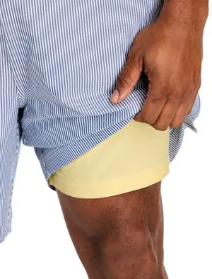NAUTICA Big & Tall Seersucker Swim Trunks - Windsurf Blue
