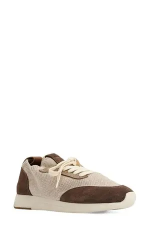 Aquatalia Rolo Knit Sneakers - Heathered Brown