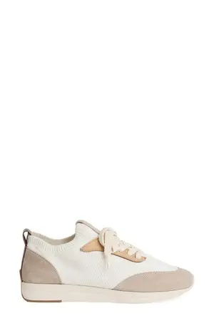 Aquatalia Rolo Knit Sneakers - Soft White
