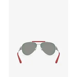 Ray-ban X Scuderia Ferrari Aviator Sunglasses - Silver