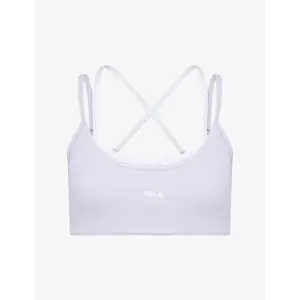 TALA Double-layer Embroidered-logo Sports Bra - Lilac