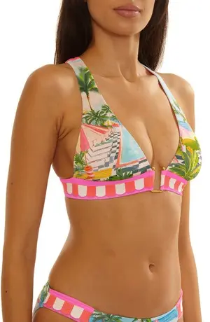 BECCA By Rebecca Virtue Miami Modern Edge Halter Bikini Top
