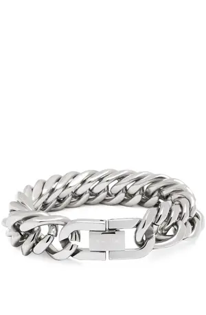 NIALAYA JEWELRY Chunky Cuban Chain Bracelet - Silver