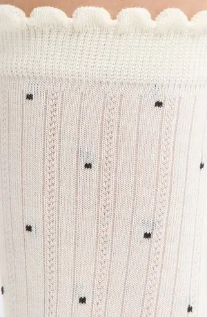 CASA CLARA Martinique Polka Dot Crew Socks